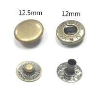 Snap button also known as a snap fastener , button fastener or spring ...